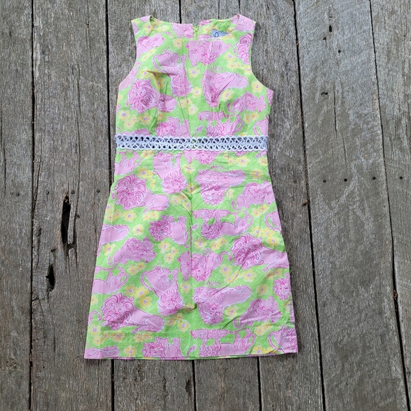 Lilly Pulitzer | Dresses | Vintage Lilly Pulitzer Lounging Lions Sun ...